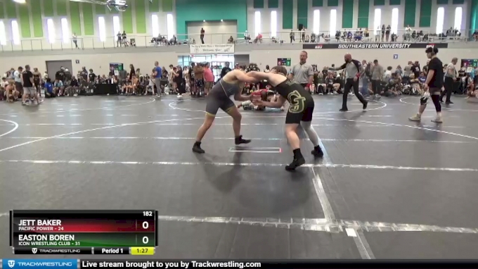 182 lbs Round 2 (4 Team) - Easton Boren, Icon Wrestling Club vs Jett ...