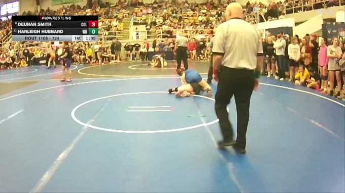 124 lbs Champ. Round 1 - Harleigh Hubbard, Western Reserve vs Deunan ...