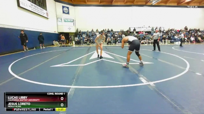 157 lbs Cons. Round 1 - Lucas Libby, California Baptist University vs ...