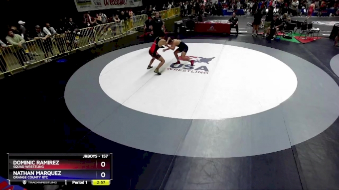157 lbs Cons. Round 2 - Dominic Ramirez, Squad Wrestling vs Nathan ...