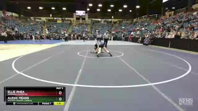 130 lbs Champ. Round 1 - Alexis Means, Wichita-Bishop Carroll vs Ellie ...