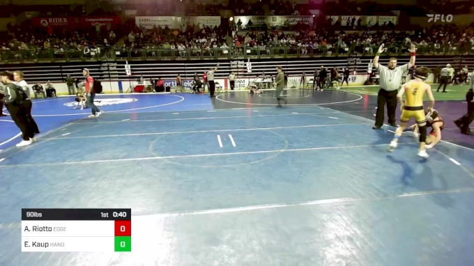 90 lbs Round Of 32 - Anthony Riotto, Edge Wrestling vs Ethan Kaup ...