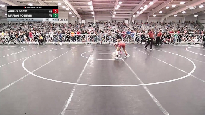 114 lbs Consi Of 8 #2 - Annika Scott, CA vs Mariah Roberts, VA