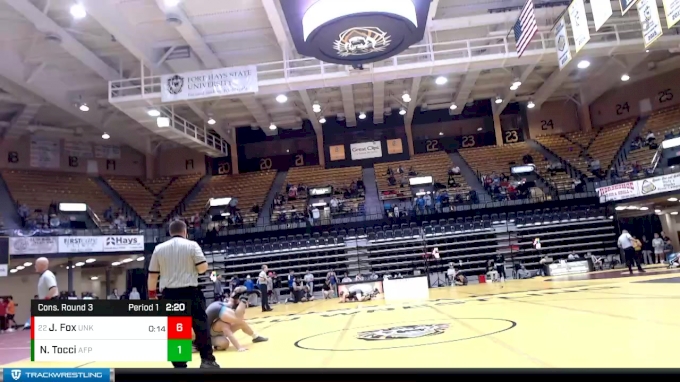 125 lbs Cons. Round 3 - Jacob Fox, Nebraska-Kearney vs Nico Tocci, Air ...