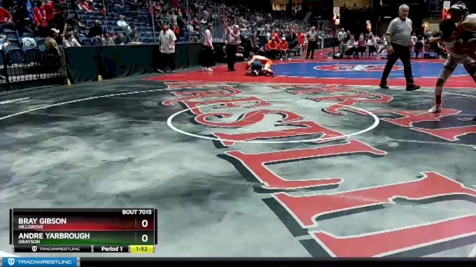 7A-126 lbs Champ. Round 1 - Bray Gibson, Hillgrove vs Andre Yarbrough ...