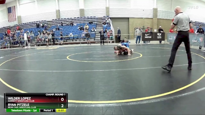 70 lbs Champ. Round 1 - Wilder Lopez, Garrett Wrestling Club vs Ryan ...