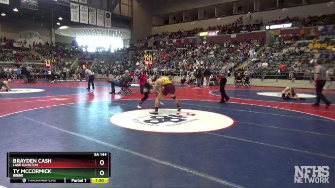 5A 144 lbs Quarterfinal - Brayden Cash, Lake Hamilton vs Ty Mccormick ...