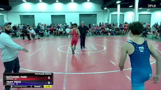 149 lbs Placement Matches (8 Team) - Nathaniel Park, Georgia vs Tripp ...