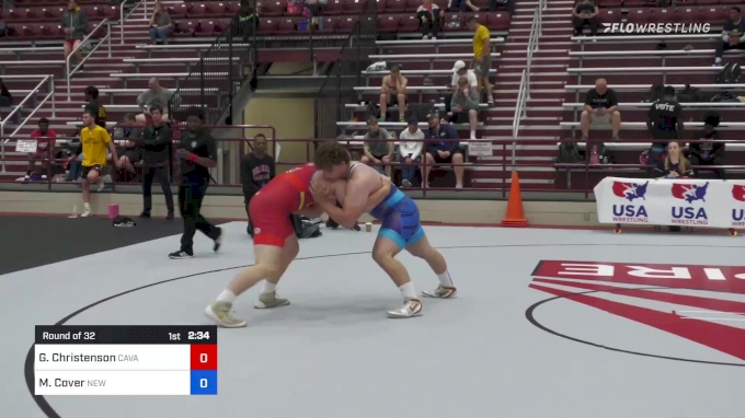130 kg Round Of 32 - Gabe Christenson, Cavalier Wrestling Club vs ...