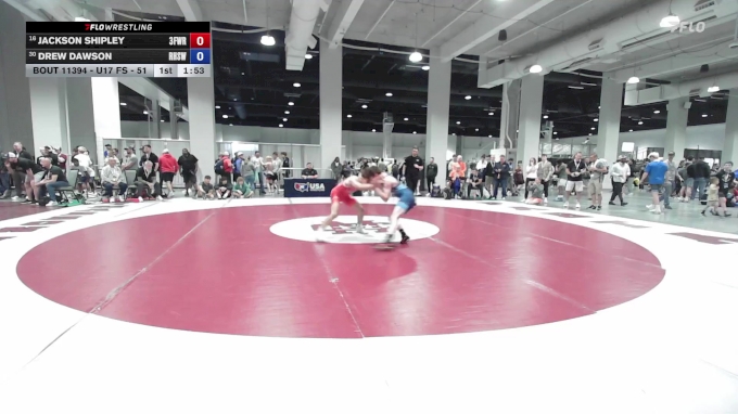 U17 FS - 51 lbs Cons. Round 5 - Jackson Shipley, 3F Wrestling vs Drew ...