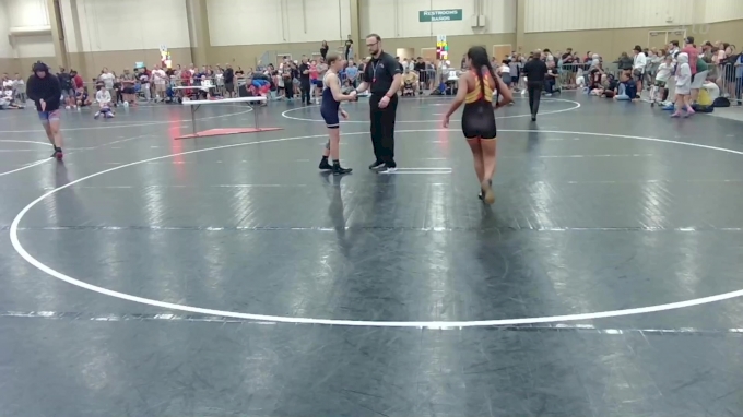 114 lbs Quarterfinal - Adele Pishevar, ATT / Mocco Wrestling vs James ...