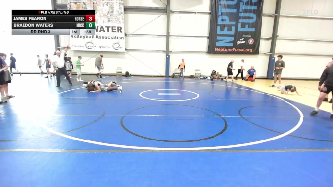 135 lbs Rr Rnd 3 - James Fearon, Iron Horse vs Braedon Waters, Micky's ...