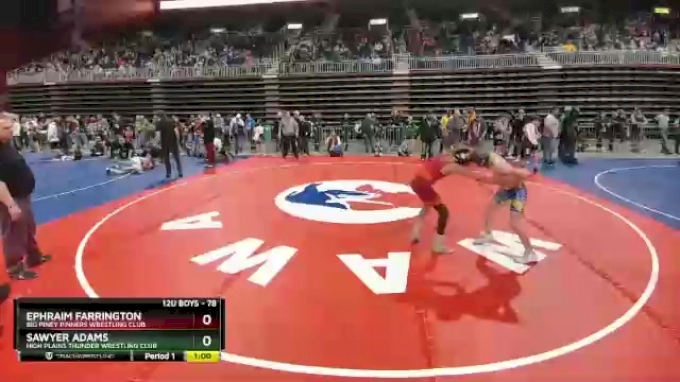 92 lbs Semifinal - Tatum Branson, Camel Kids Wrestling vs Zeyden ...