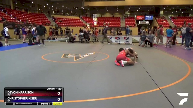 120 lbs Semifinal - Devon Harrison, MO vs Christopher Kiser, OK