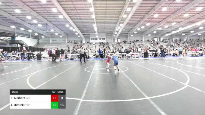 75 lbs Rr Rnd 1 - Ella Neibert, Indian Creek vs Travis Dimick, Force ...