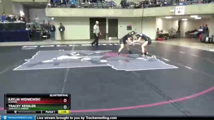 114 lbs Quarterfinal - Kaylin Wisniewski, Clinton vs Tracey Kessler ...