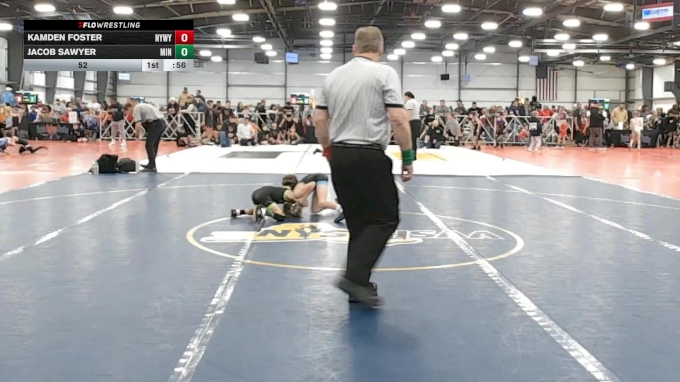 52 lbs Round 1 - 9:00am Friday - Jacob Sawyer, Minions vs Kamden Foster ...