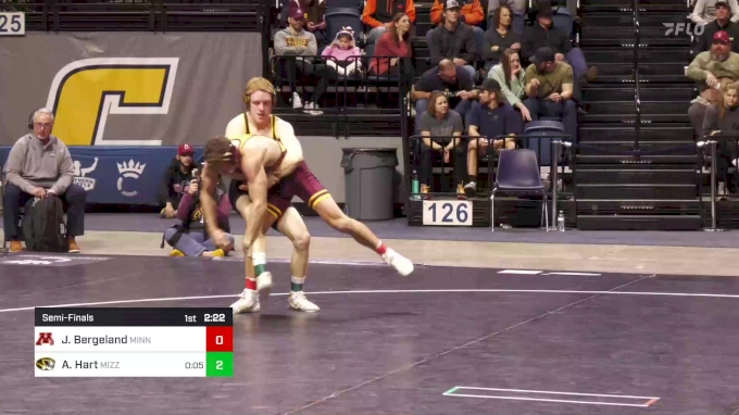 141 lbs Semifinal - Jake Bergeland, Minnesota vs Allan Hart, Missouri