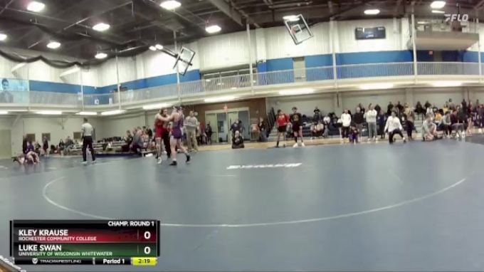 157 lbs Champ. Round 1 - Kley Krause, Rochester Community College vs ...