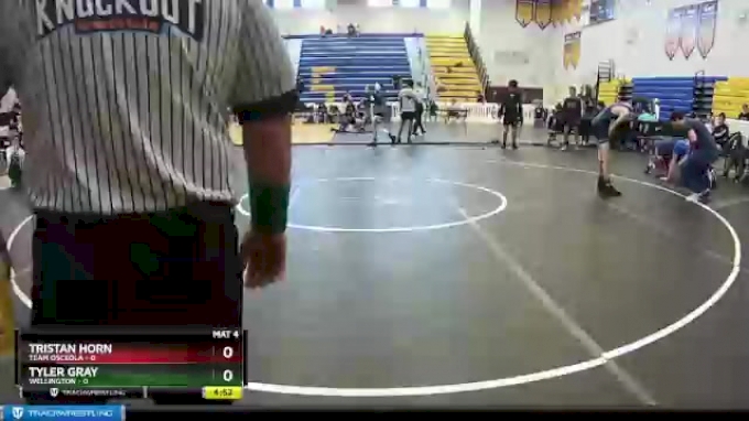 106 lbs Quarters & Wb (16 Team) - Tyler Gray, Wellington vs Tristan ...
