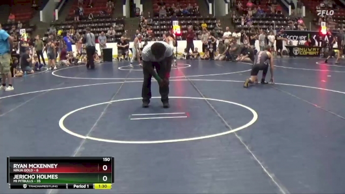150 lbs Round 2 (4 Team) - Ryan Mckenney, Ninja Gold vs Jericho Holmes ...