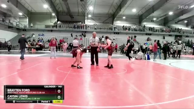 140 lbs Cons. Round 5 - Brayten Ford, Wolf Pack Youth Wrestling Club-AA ...