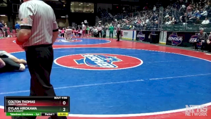 4A-157 lbs Cons. Round 3 - Colton Thomas, Trinity Christian vs Dylan ...
