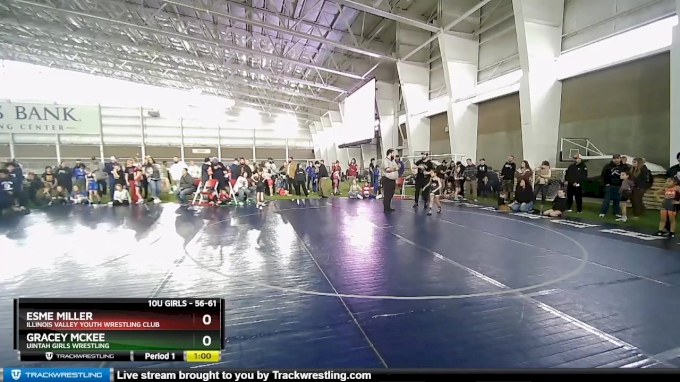 56-61 lbs Quarterfinal - Gracey McKee, Uintah Girls Wrestling vs Esme ...