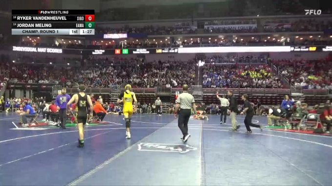 1A-138 lbs Champ. Round 1 - Ryker VanDenHeuvel, Sigourney-Keota vs ...