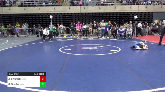 52 lbs Round Of 16 - Jett Swanick, Hawley vs Grayson Snyder, New Tripoli