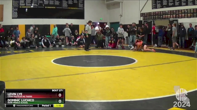 95 lbs Champ. Round 2 - Levin Lye, Louis Pasteur MS Tigers vs Dominic ...