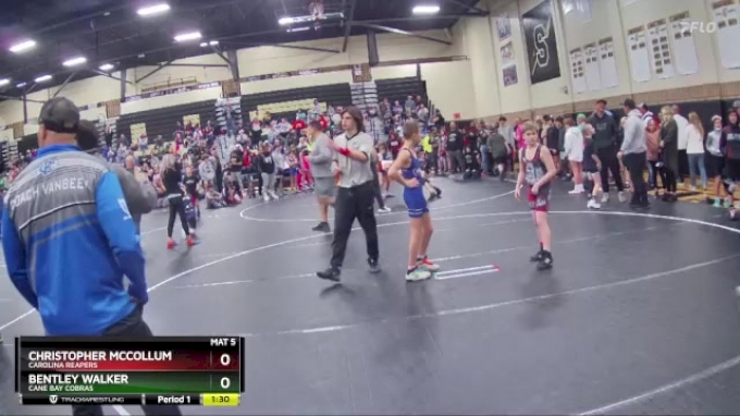 95 lbs Quarterfinal - Christopher McCollum, Carolina Reapers vs Bentley ...