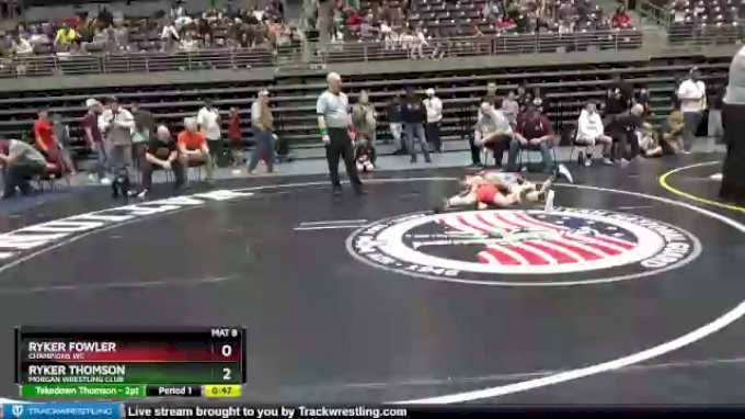 86 lbs Quarterfinal - Ryker Fowler, Champions WC vs Ryker Thomson ...
