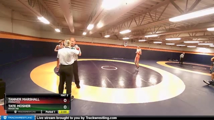 120 lbs Champ. Round 1 - Tate Mosher, Ridgeline vs Tanner Marshall ...