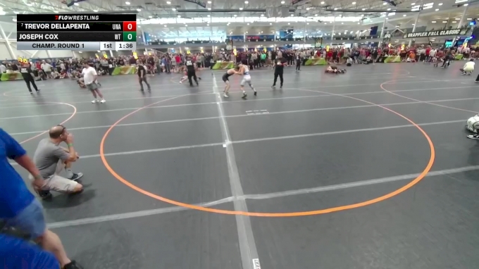 144 lbs Champ. Round 1 - Trevor DellaPenta, Unattached vs Joseph Cox ...