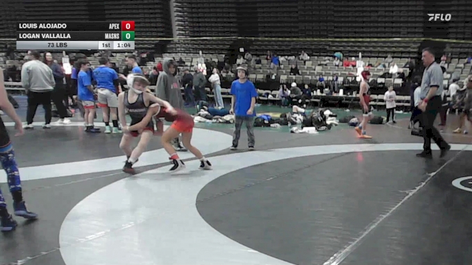 73 lbs Rr Rnd 4 - Louis Alojado, Apex - MSE vs Logan Vallalla, Mat ...