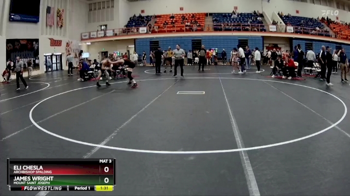 113 lbs Semifinal - James Wright, Mount Saint Joseph vs Eli Chesla ...