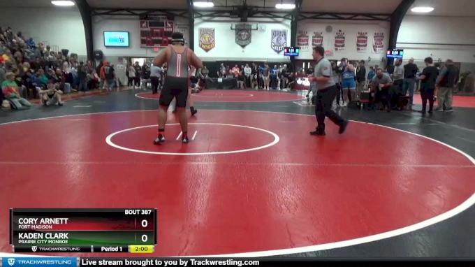 285 lbs Quarterfinal - Cory Arnett, Fort Madison vs Kaden Clark ...