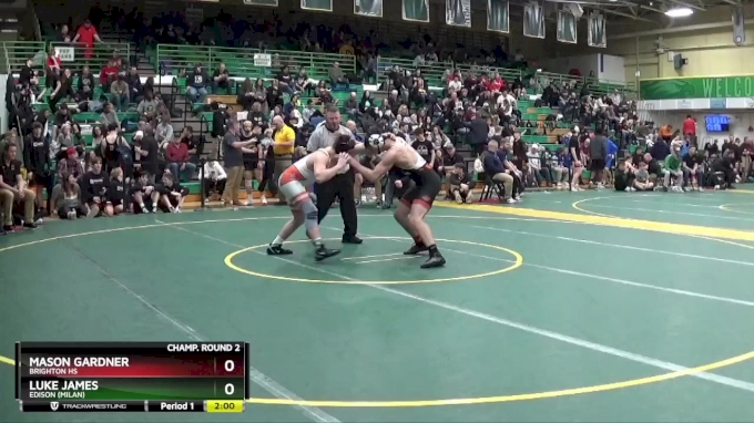 175 lbs Champ. Round 2 - Luke James, EDISON (Milan) vs Mason Gardner ...
