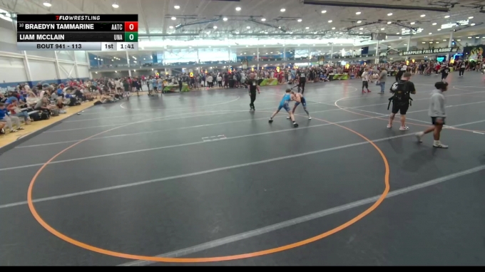 113 lbs Cons. Round 3 - Braedyn Tammarine, Unattached vs Liam McClain ...