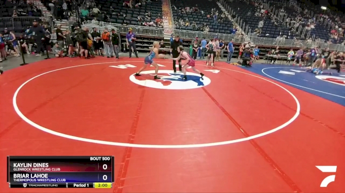 100-108 lbs 3rd Place Match - Kaylin Dines, Glenrock Wrestling Club vs ...