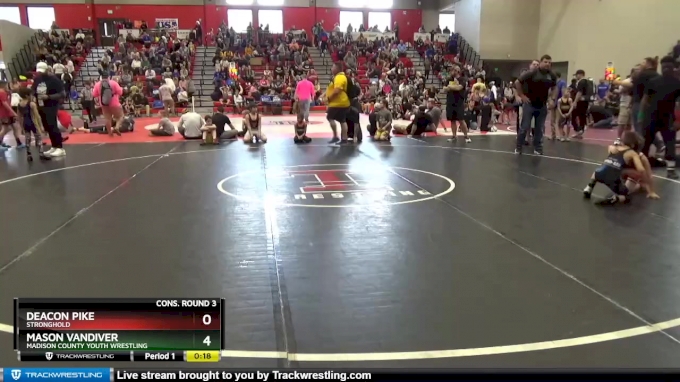 65 lbs Cons. Round 3 - Mason Vandiver, Madison County Youth Wrestling ...