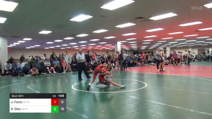 106 lbs Rr Rnd 2 - Jason Foutz, Team Nauman White HS vs Alexander Diaz ...
