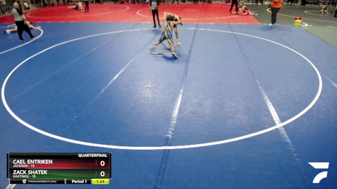 150 lbs Quarterfinals (8 Team) - Cael Entriken, Jackson vs Zack Shatek ...