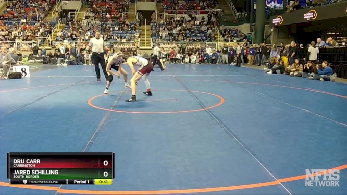 114 lbs Cons. Semi - Dru Carr, Carrington vs Jared Schilling, South Border
