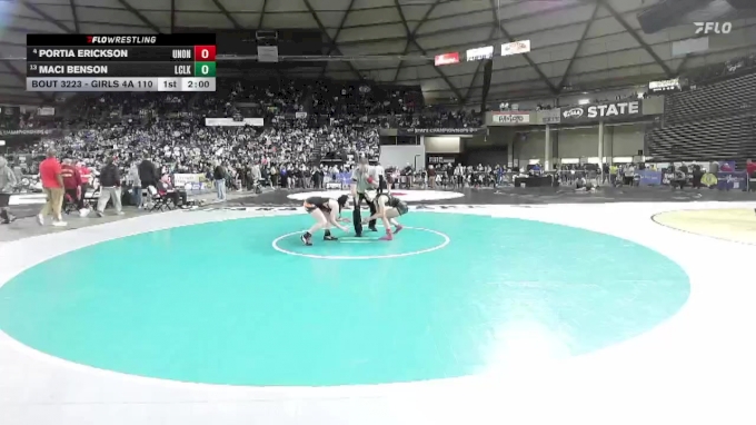 Girls 4A 110 lbs Champ. Round 2 - Maci Benson, Lewis And Clark (Girls ...