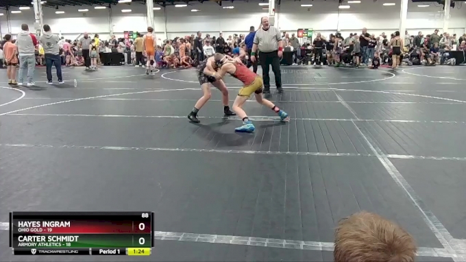 88 lbs Round 3 (8 Team) - Carter Schmidt, Armory Athletics vs Hayes ...
