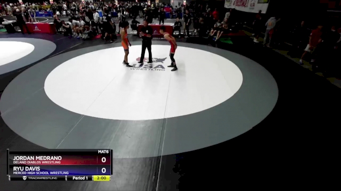 113 lbs Champ. Round 1 - Jordan Medrano, Delano Diablos Wrestling vs ...