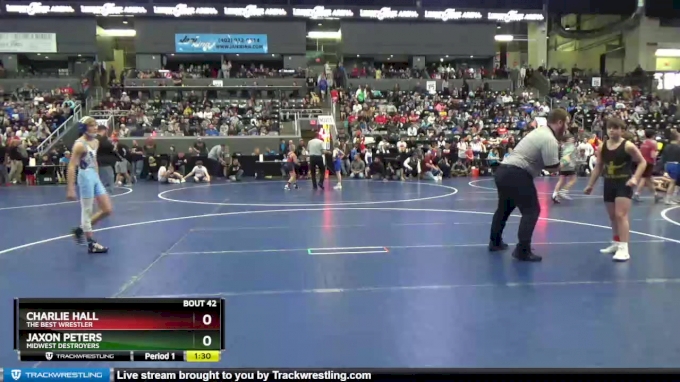 105 lbs Champ. Round 1 - Charlie Hall, The Best Wrestler vs Jaxon ...