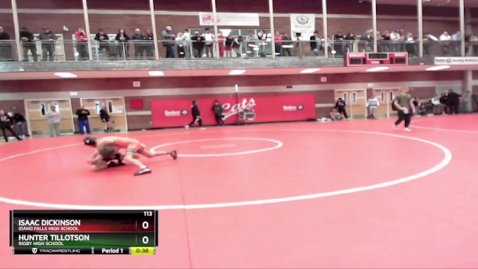 113 lbs Cons. Round 2 - Isaac Dickinson, Idaho Falls High School vs ...